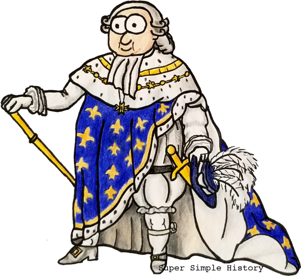 Download King Louis In Royal Vestments - Cartoon King Louis Xvi ...