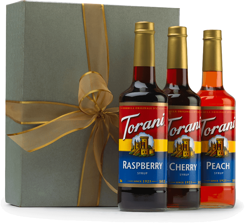 Download Transparent Present Box Png - Torani Fruit Syrup - ClipartKey