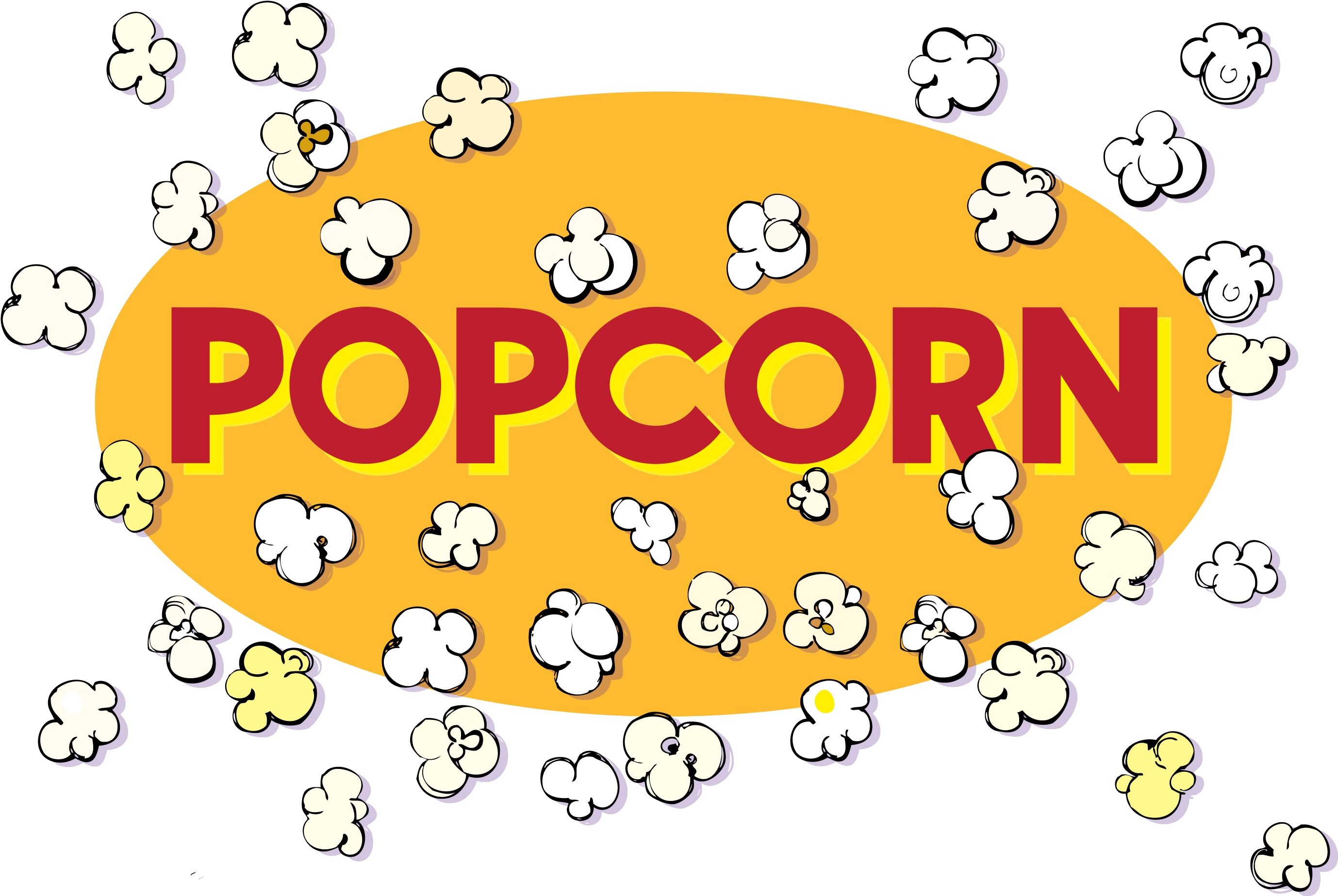 Download Popcorn Black And White Popping Clipart Transparent - Clip Art ...