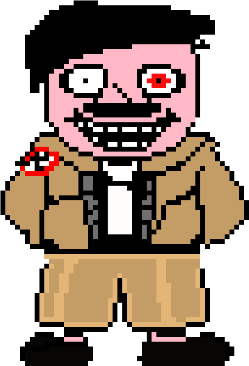 Download Hitler Pixel Art Maker Clipart , Png Download - Sans Undertale ...