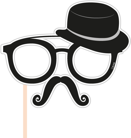 Download Glasses Clipart Monocle - Png Photo Booth Props - ClipartKey