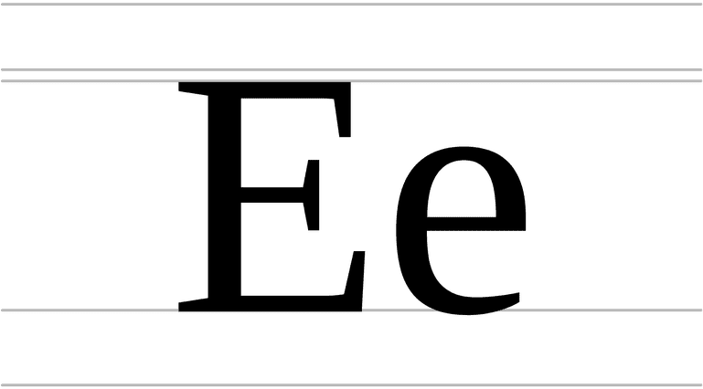 Download Transparent Capital I Clipart - Big And Small Letter E ...