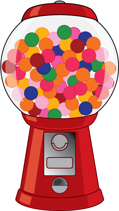 Download Machine Gumball Clipart Transparent Background - ClipartKey