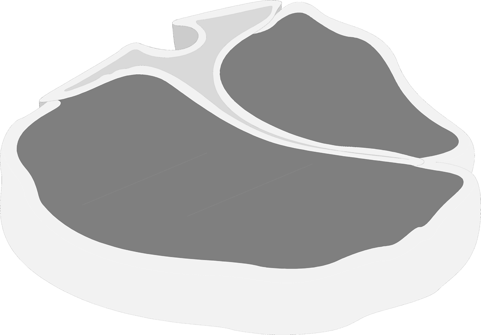 Download Pork Chop Cartoon Clipart Cliparthut Free Clipart - Black And ...