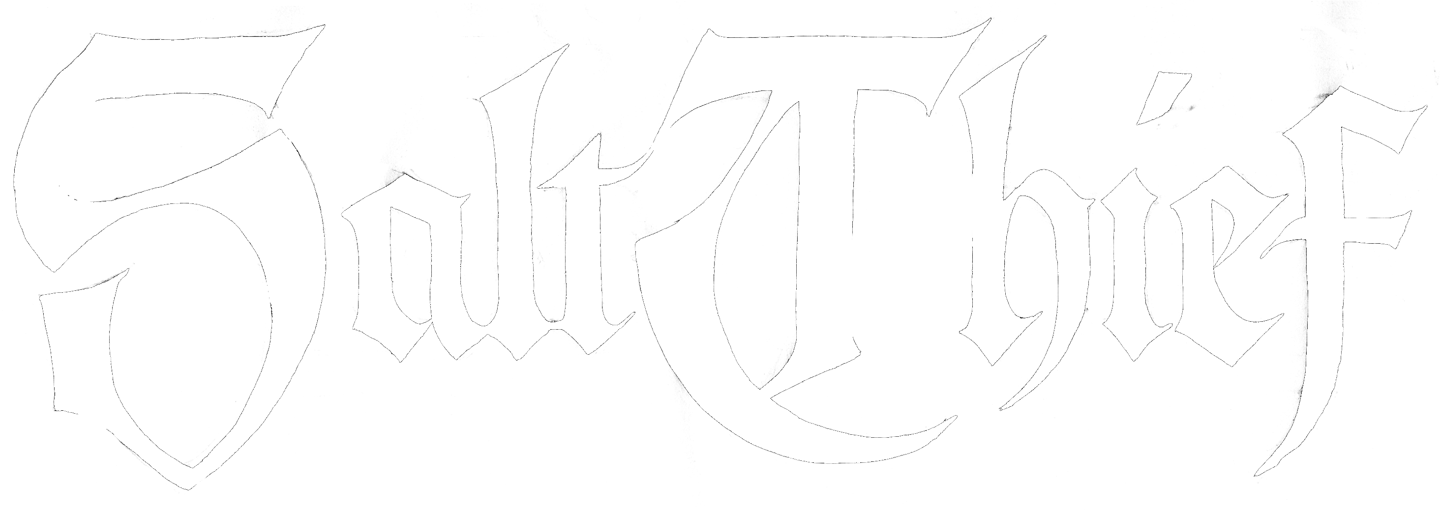 Download Salt Thief - Sketch - Calligraphy - ClipartKey