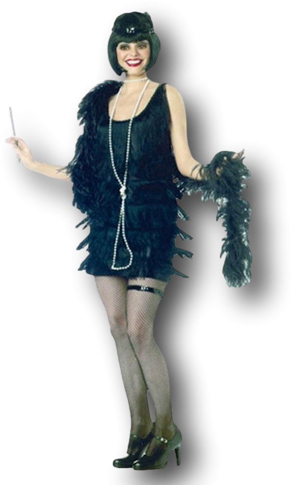 Download Transparent Flapper Clipart - Chicago 1920s Fashion - ClipartKey