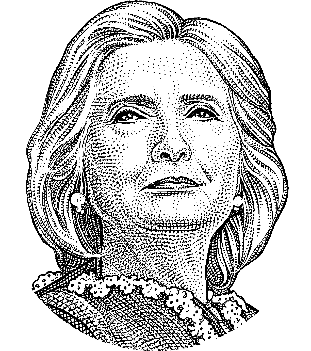 Download Clip Art Hillary Clinton Drawing - Sketch Of Hillary Clinton ...