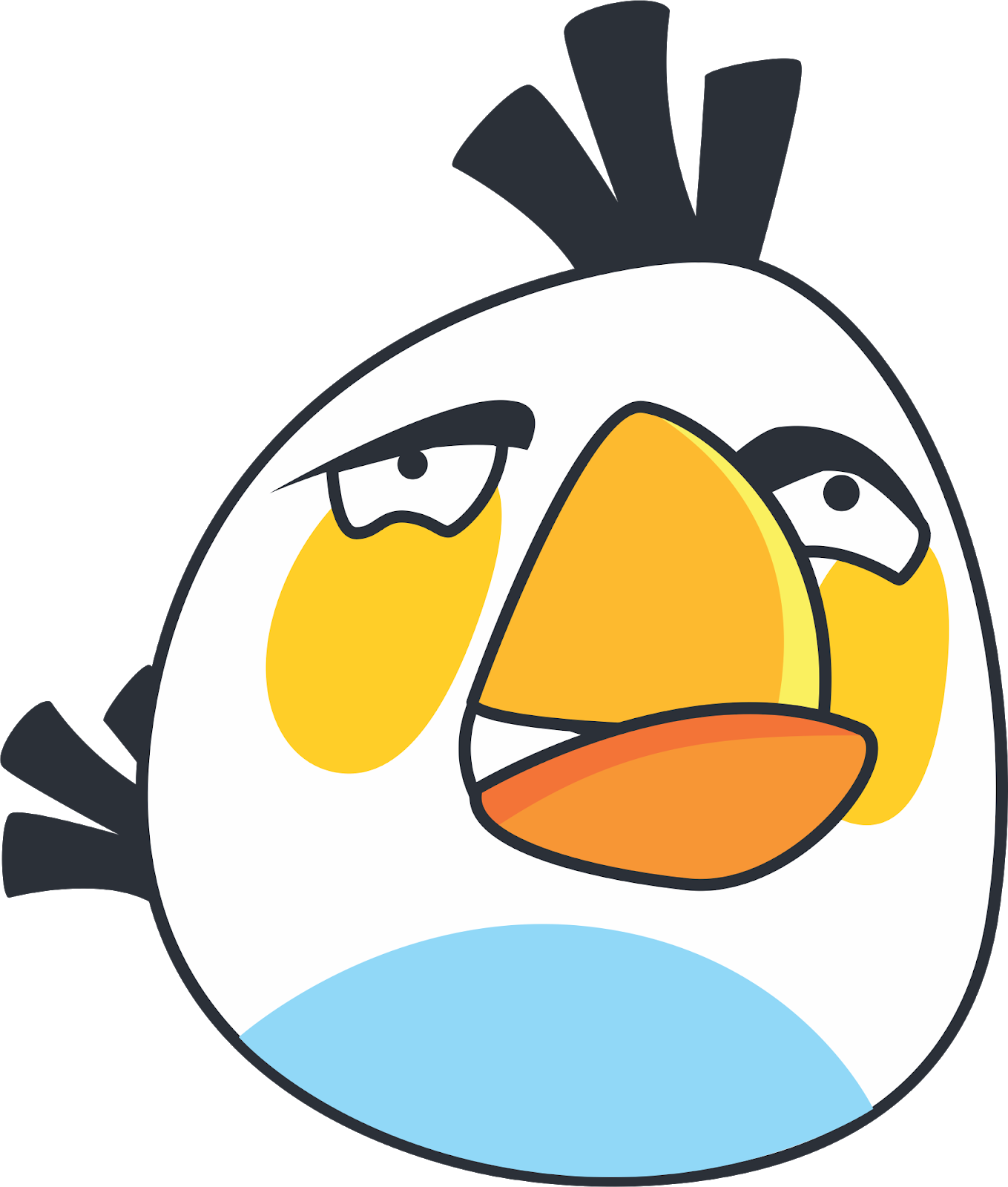 Download Transparent Angry Bird Png - Angry Bird Png Yellow - ClipartKey