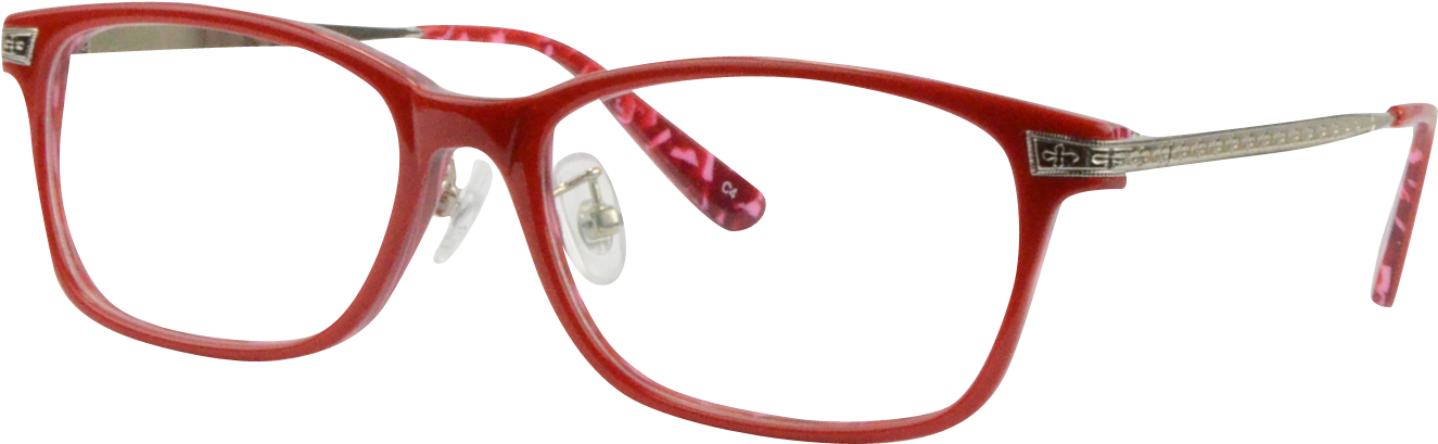 Download Red Glasses Png - Metal Frame Glasses Png - ClipartKey
