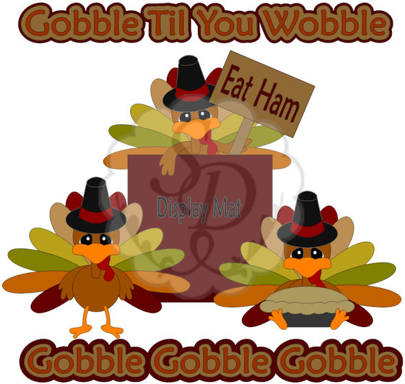 Download Transparent Gobble Til You Wobble Clipart - Cartoon - ClipartKey