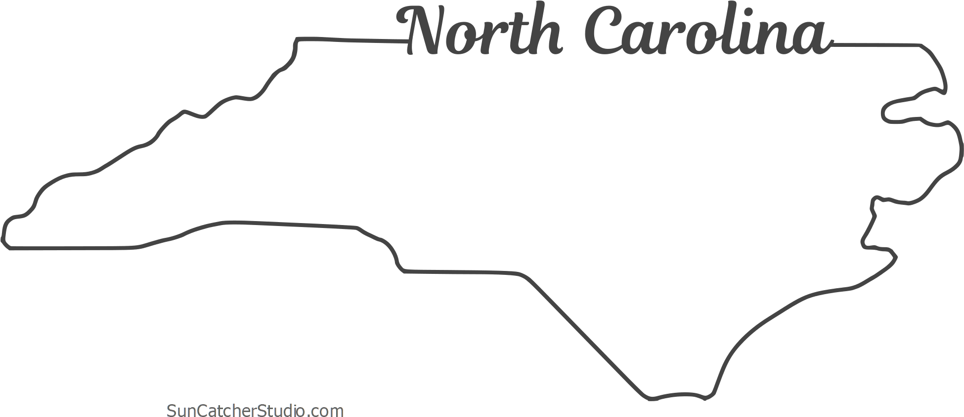 Download Nc State Shapes - North Carolina Outline - ClipartKey