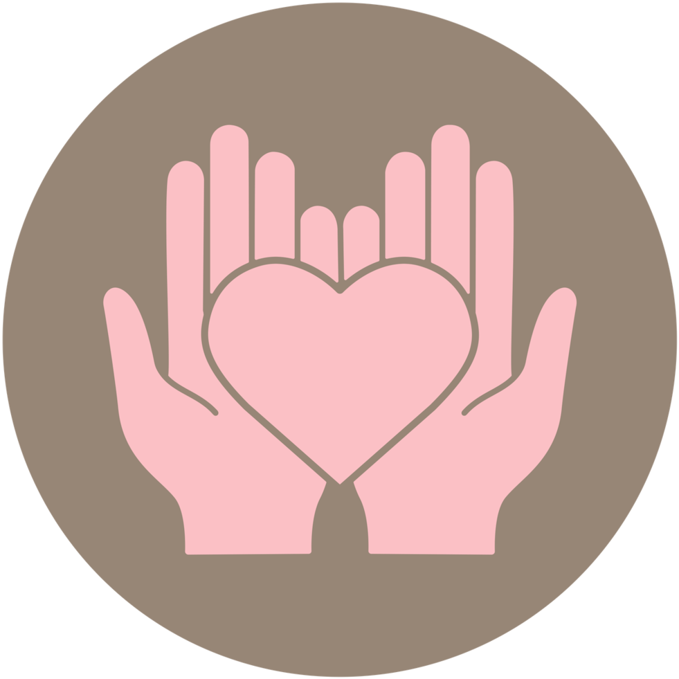Download Transparent Giving Hand Png - Heart - ClipartKey