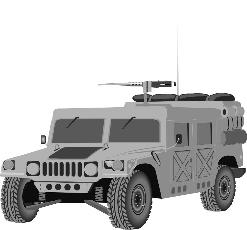 Download Transparent Free Military Clipart - Draw A Military Hummer ...
