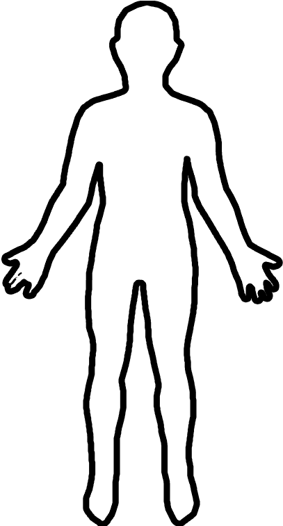 Download Transparent Body Outline Png - Figure Drawing - ClipartKey