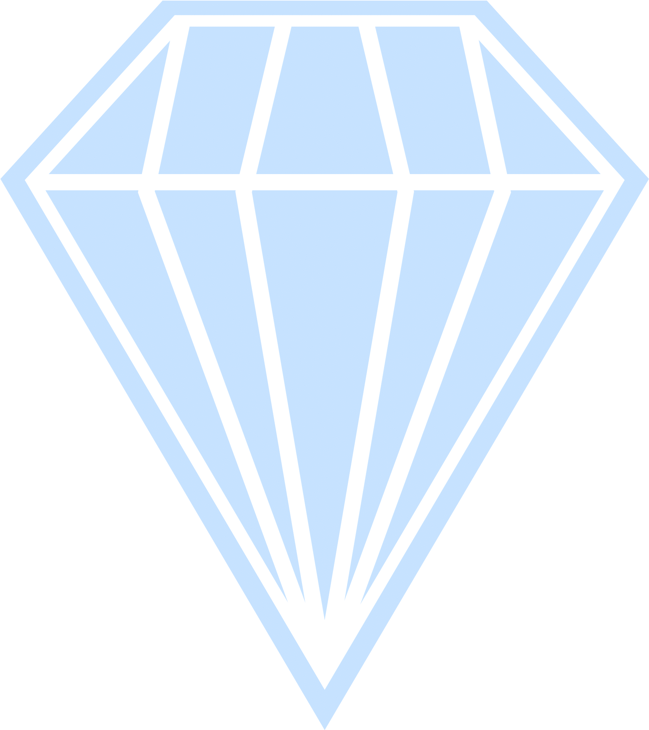 Download Single Blue Diamond - Triangle - ClipartKey
