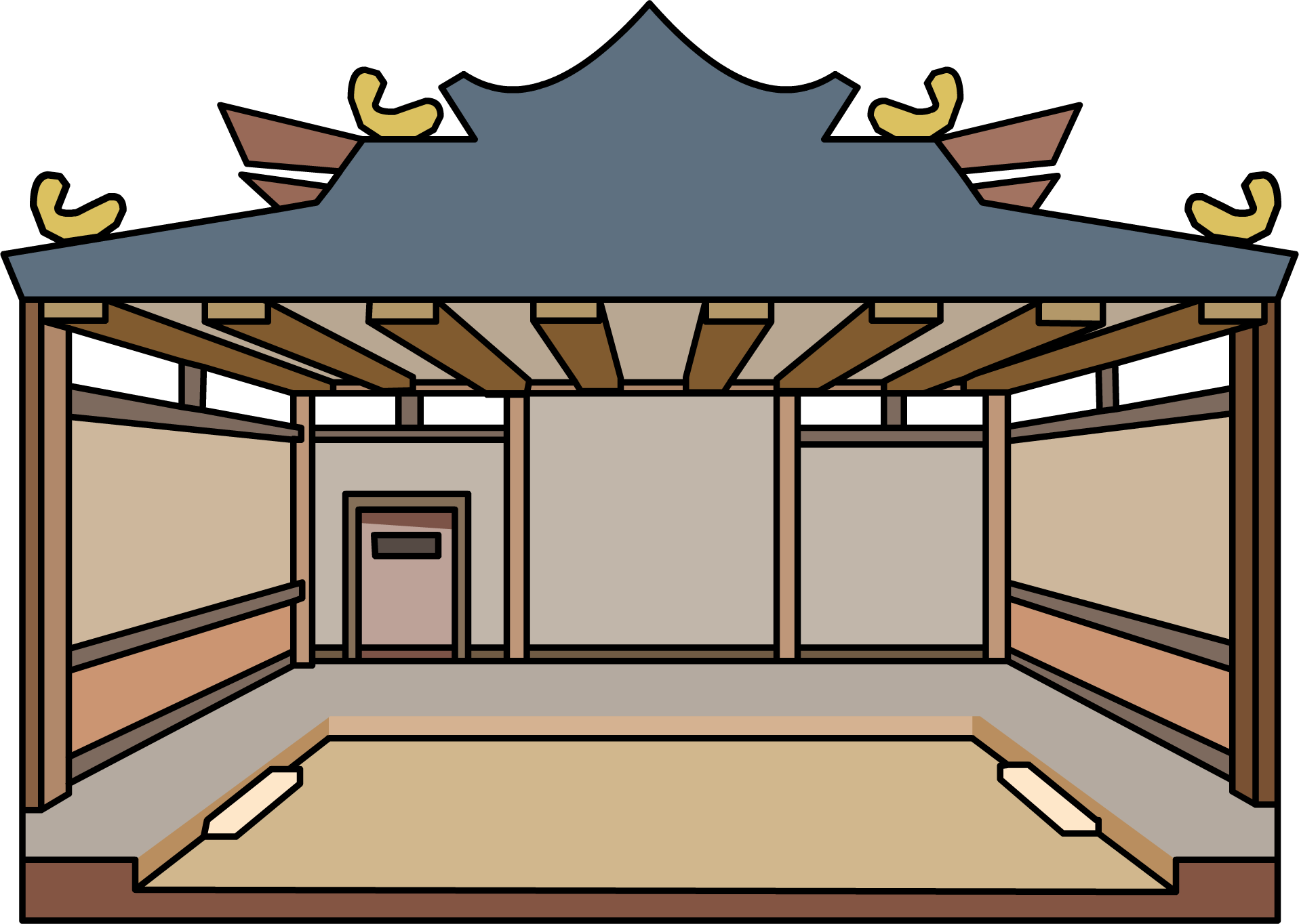 Download Dojo Clipart Ninja Dojo - Dojo Igloo Club Penguin - ClipartKey