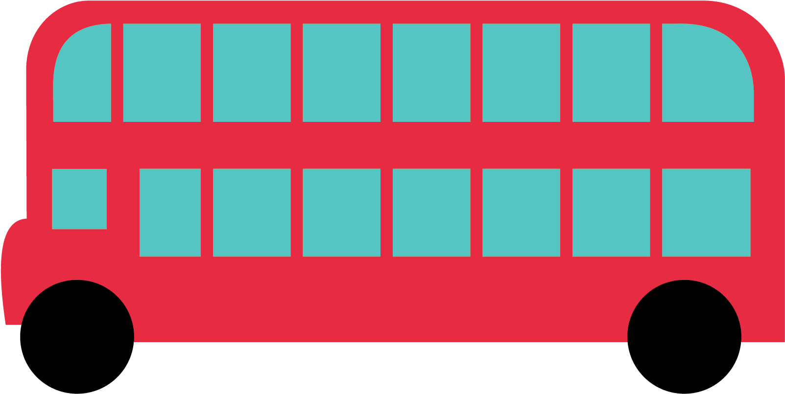 Download Cartoon Vector Color Transprent - Cartoon Bus Different Color ...