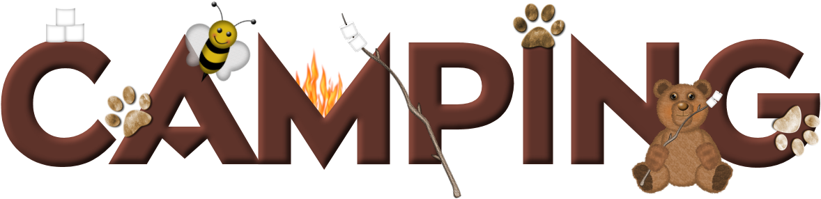 Download Art Free On Dumielauxepices - Camping Word Art Transparent ...
