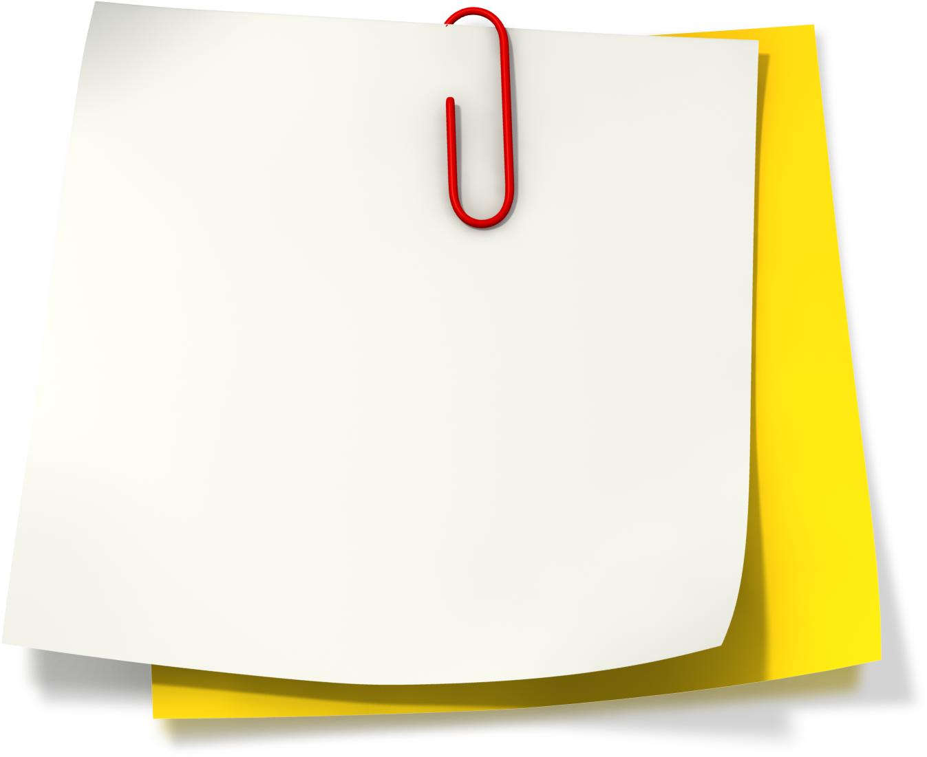 Download Transparent Pinned Paper Png - Paper With Paperclip Png ...