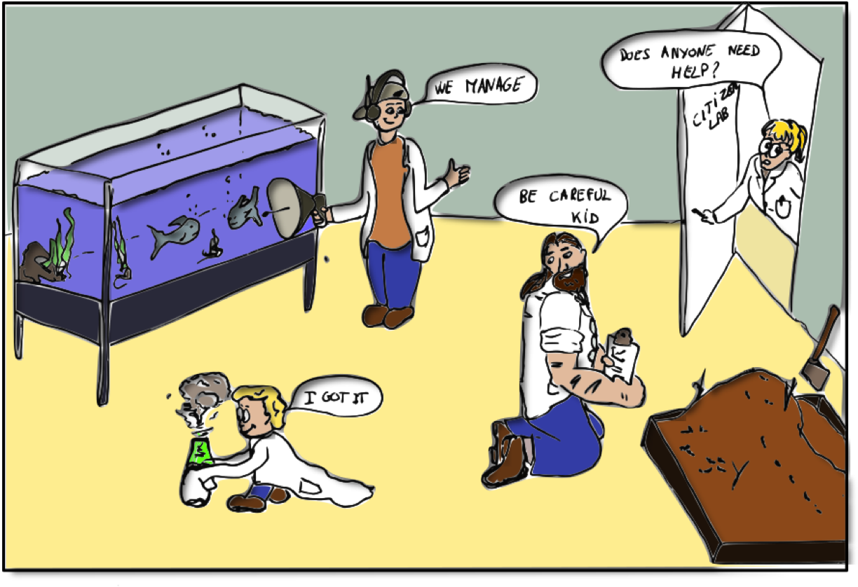 Download Humans Clipart Scientific Observation - Cartoon - ClipartKey