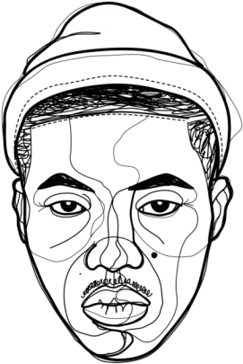 Download Rappers Drawing Black And White Image Transparent Png - ClipartKey