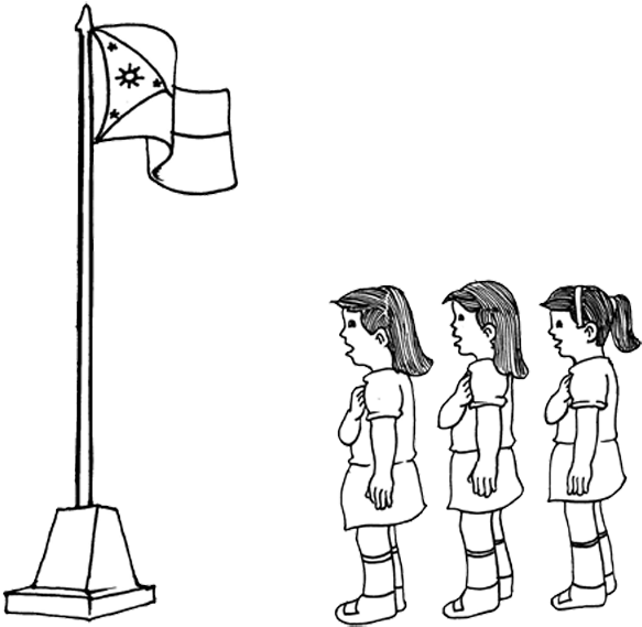 Download Singing Philippine National Anthem Drawing - Singing National ...