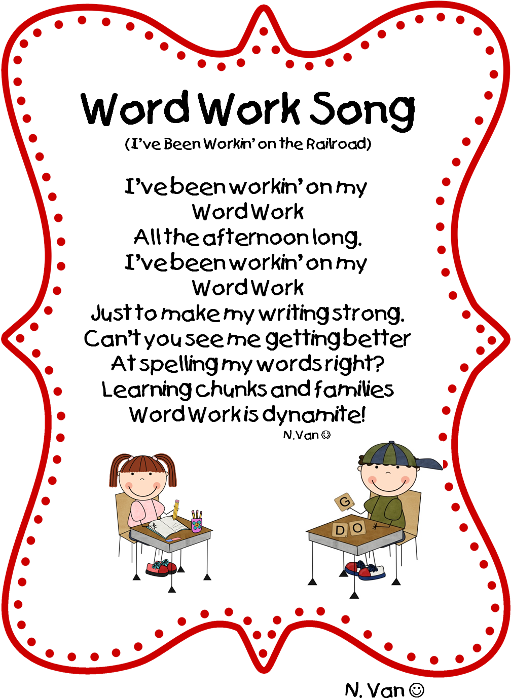 Download Word Work Song - ClipartKey