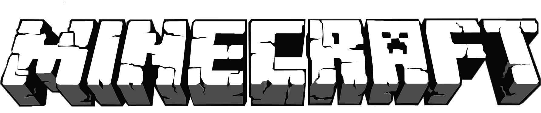 Download Transparent Minecraft Clipart Black And White - Minecraft Logo ...