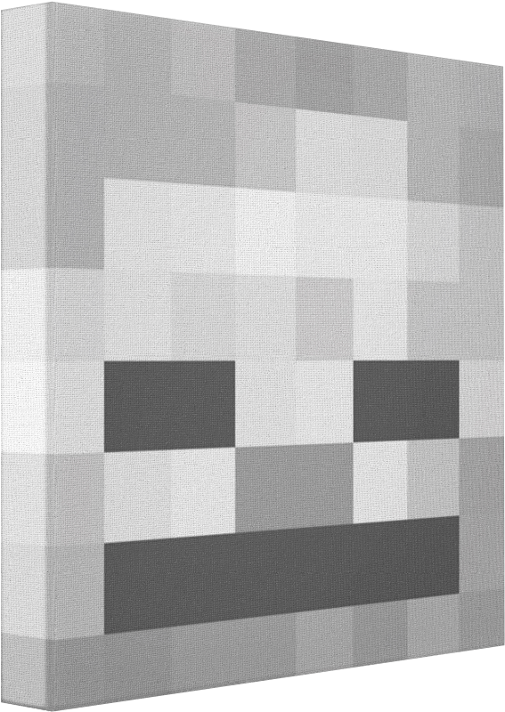 Download Clip Art Skelton Canvas Pics On - Minecraft Skeleton Face ...