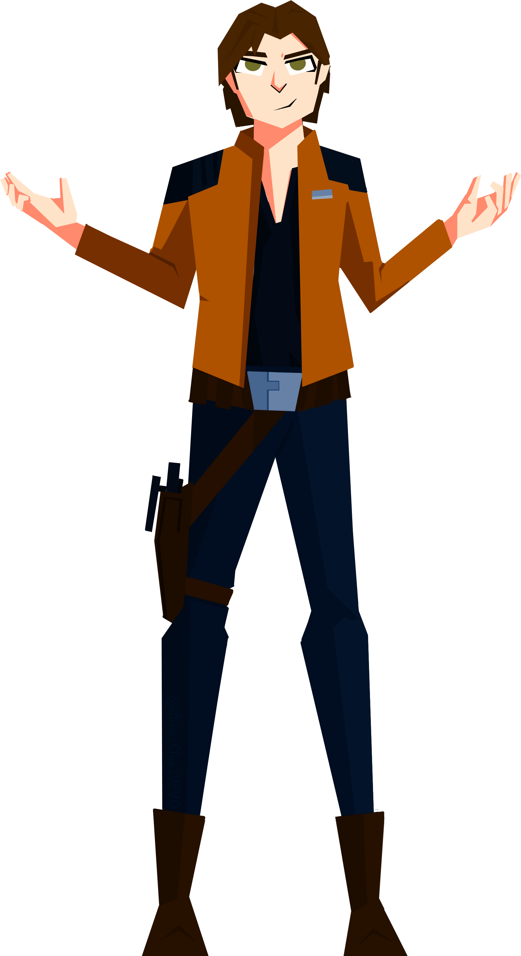 Download Transparent Han Solo Png - Animated Drawing Of Han Solo ...