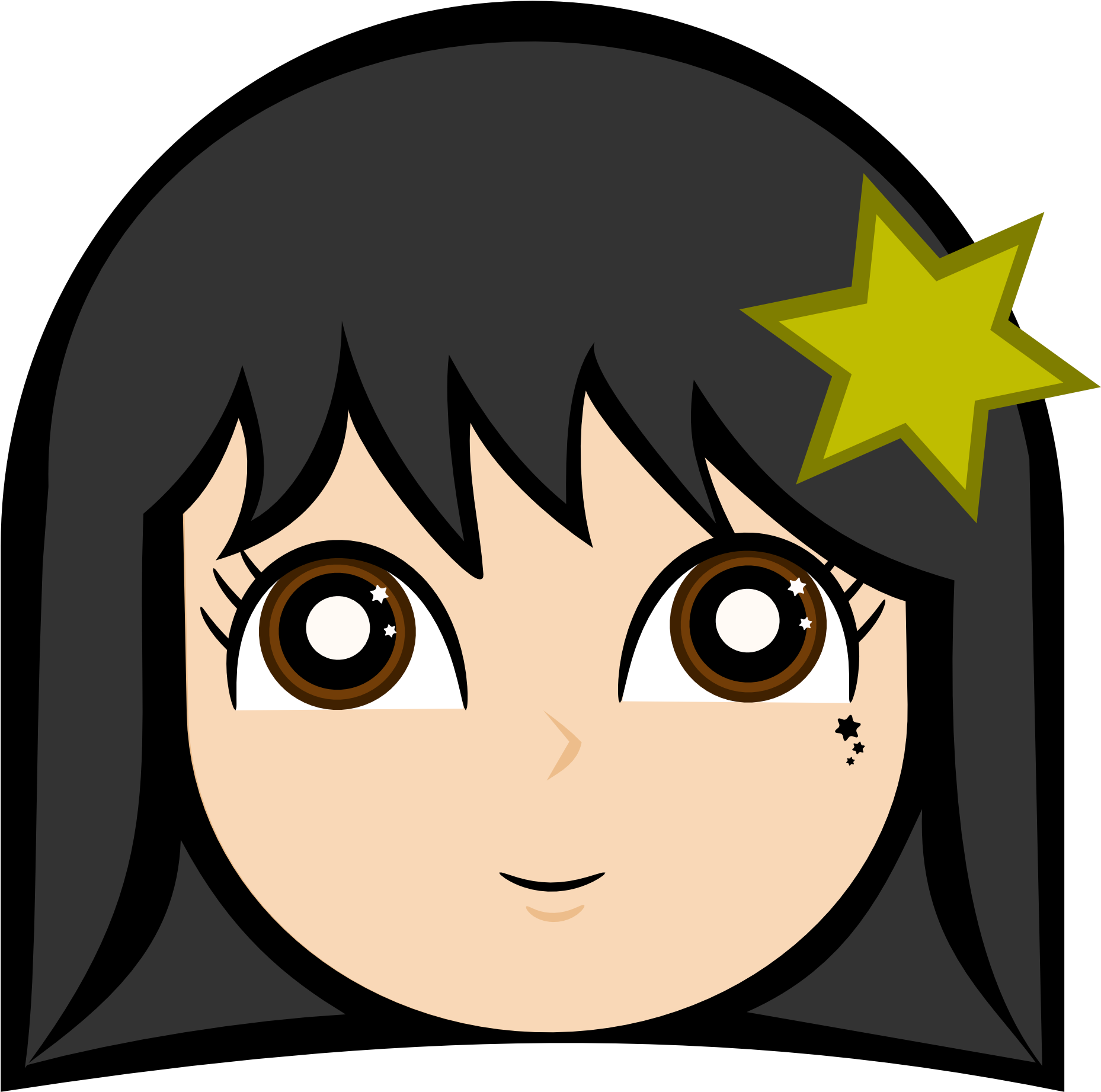 Download Cute Girl Face Clipart Clipartkey
