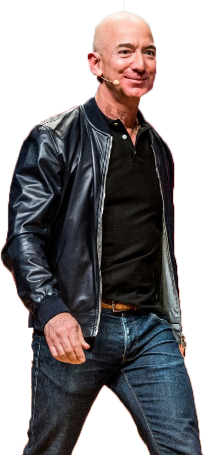 Download Jeff Bezos Png Clipart - Leather Jacket - ClipartKey