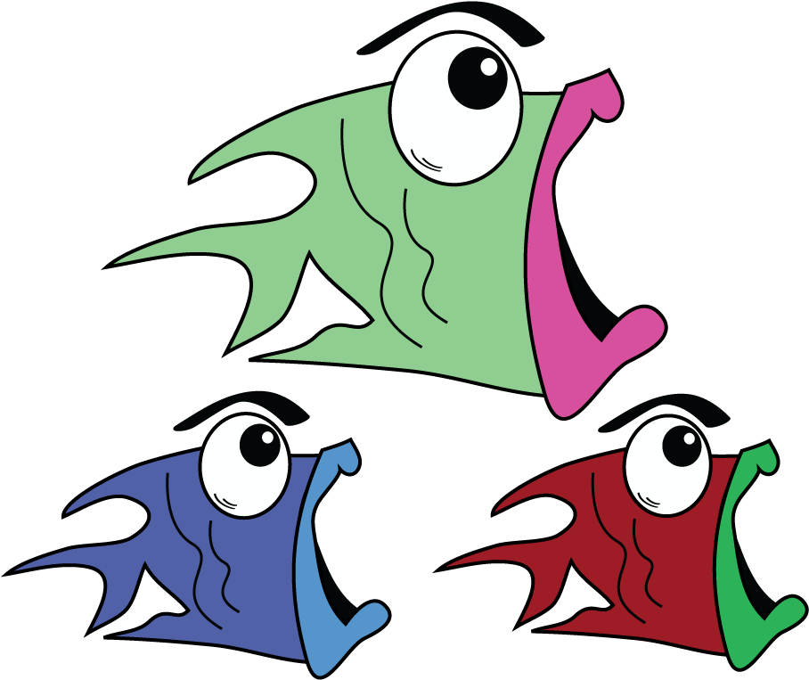 Download Clip Art Scared Fish Cartoon - Scared Fish Cartoon Transparent ...