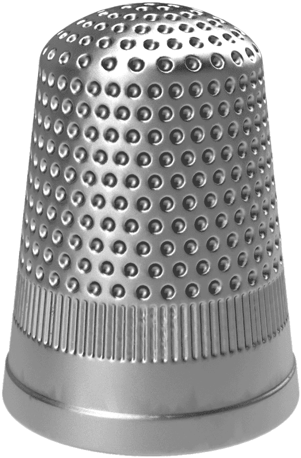 Download Grey Metallic Thimble - Monopoly Thimble Png - ClipartKey