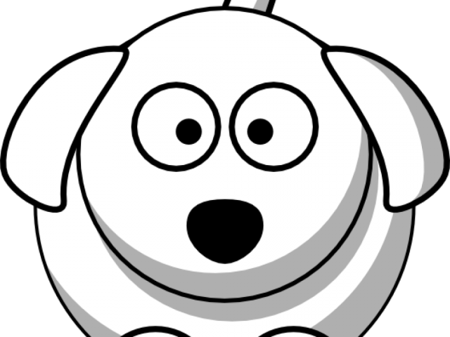 Download Dog Clipart Clipart Outline - Black And White Dog Drawing ...