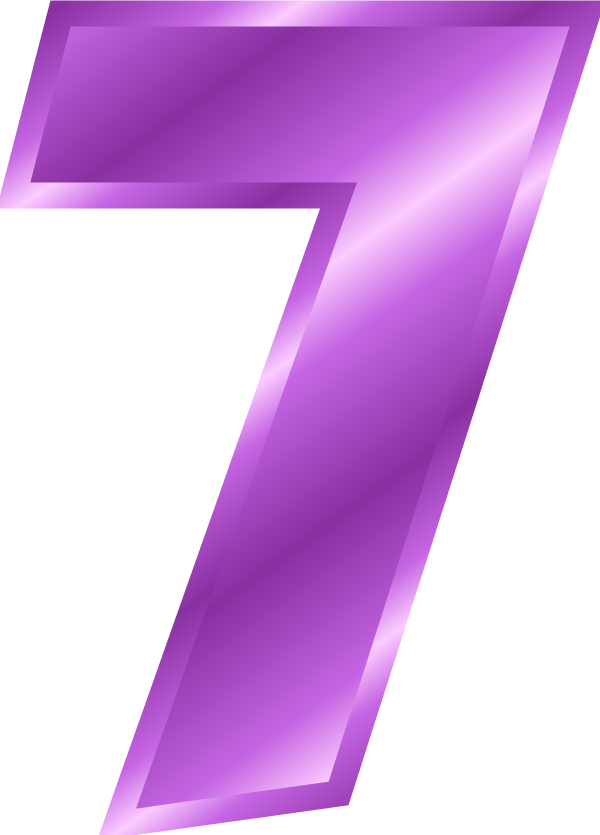 Download Seven Number 7 Purple - ClipartKey