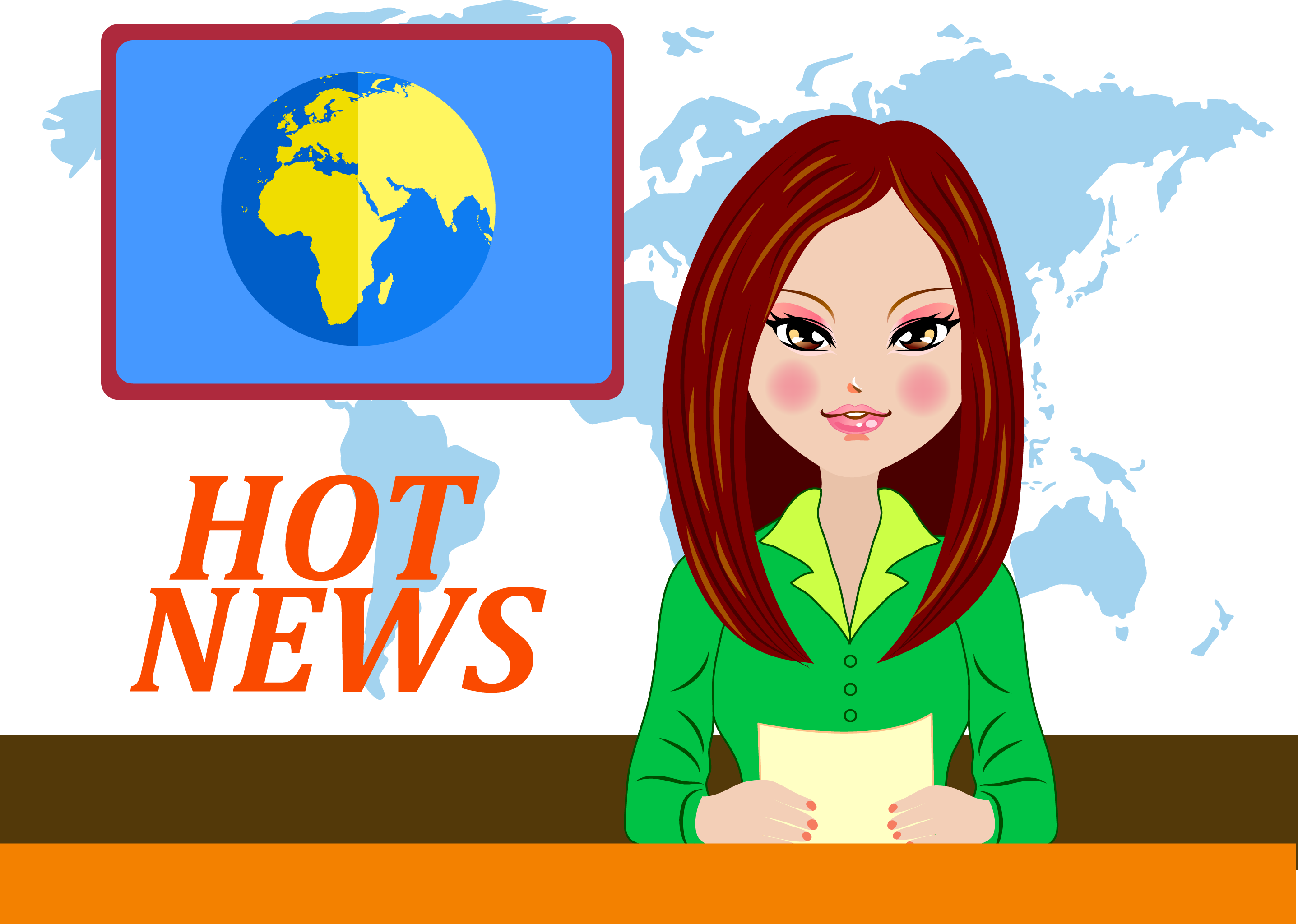 Download Clipart Tv News Anchor - Cartoon Tv News Png - ClipartKey