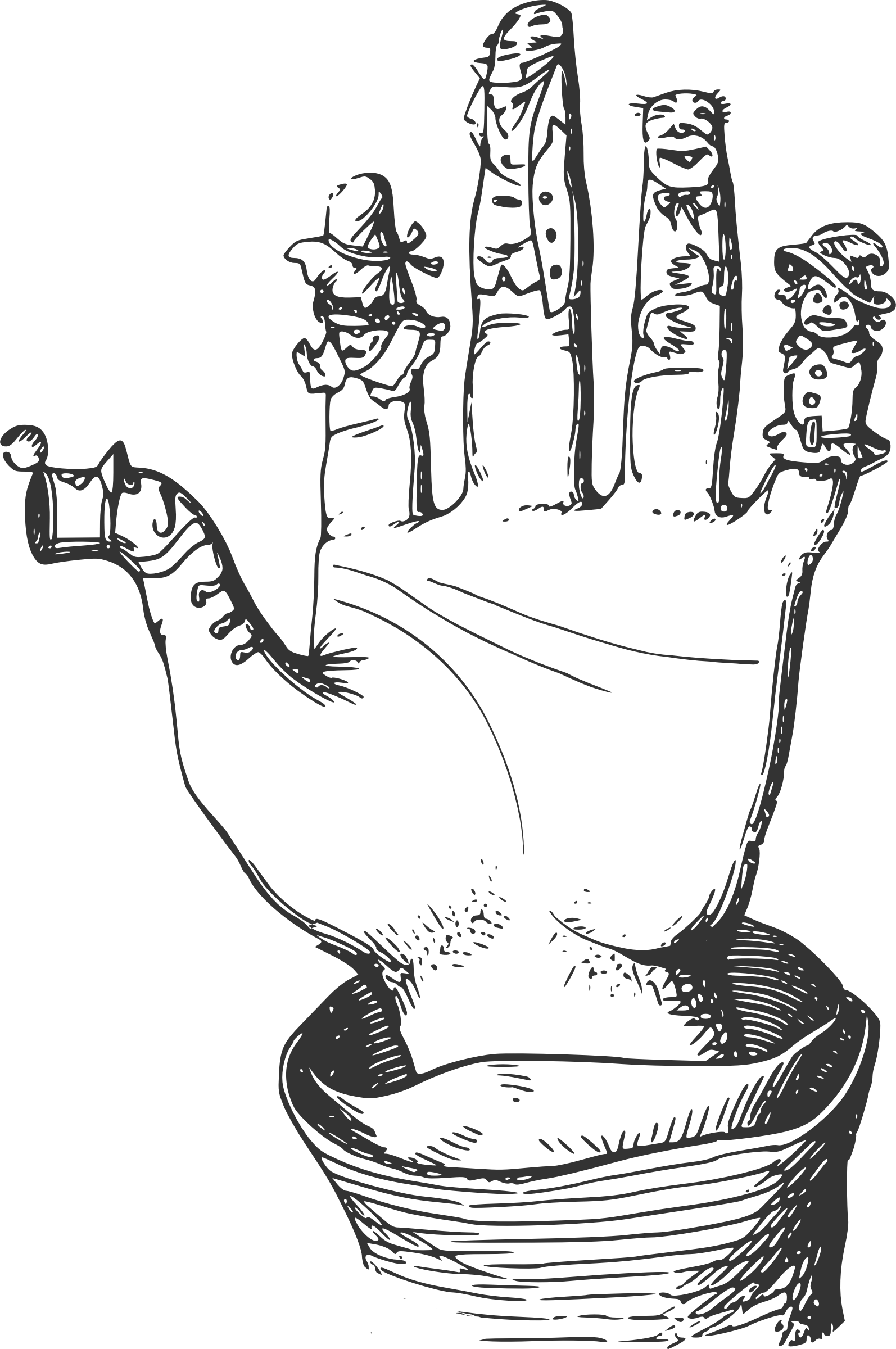 Download Finger Puppets Big Image - Finger Puppet Clip Art - ClipartKey