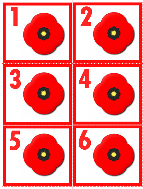 Download Transparent Poppies Png - Numbers In Ten Frame - ClipartKey