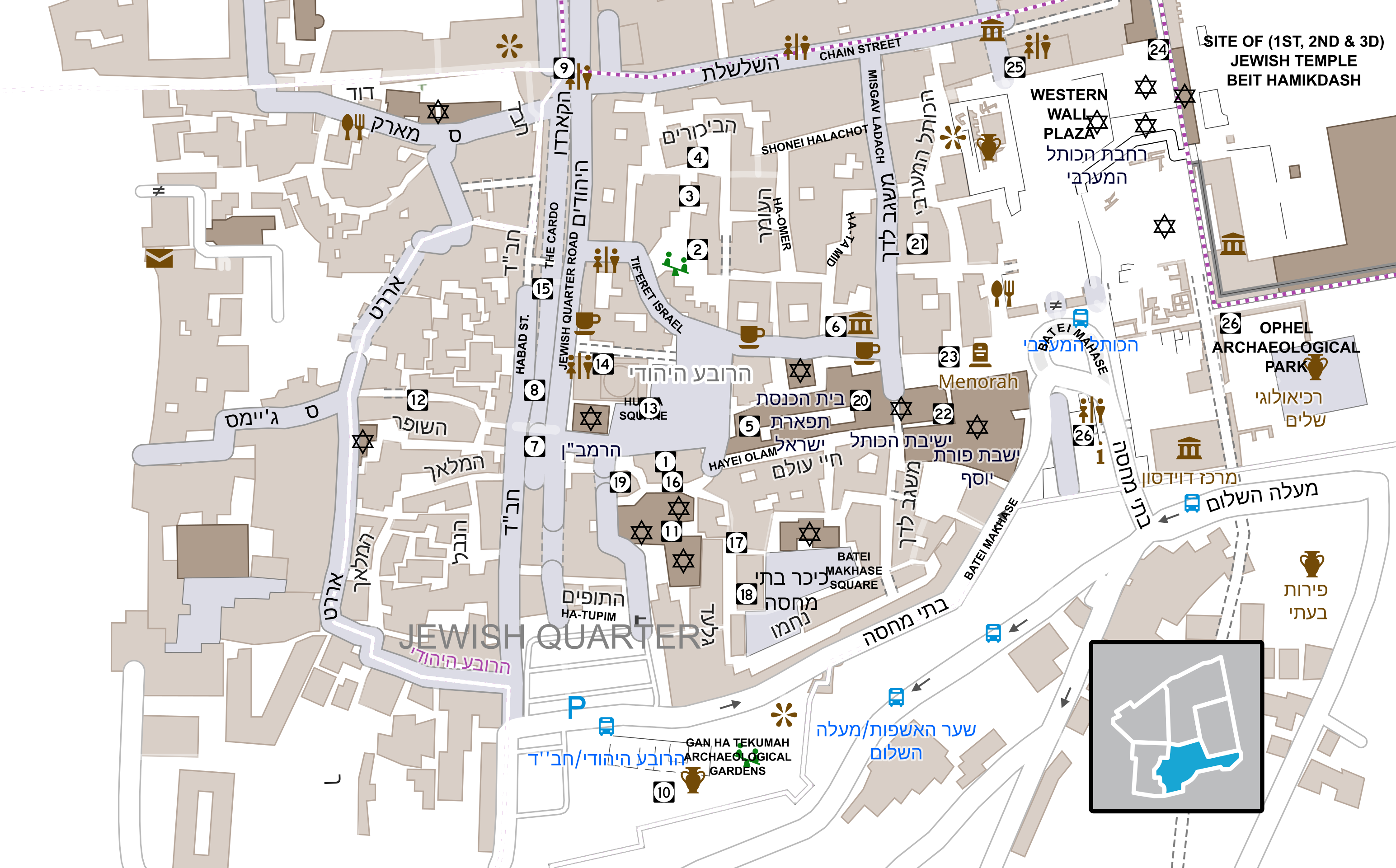 Download Clip Art Jewish Quarter Of Map - Map Of Old City Jerusalem ...