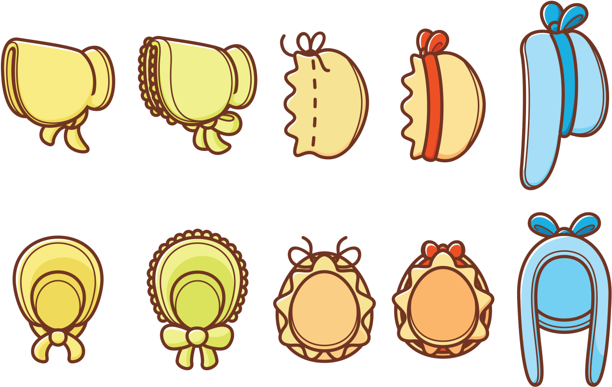 Download Transparent Pilgrim Bonnet Clipart - Baby Bonnet Vector ...