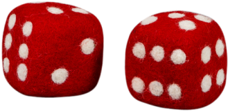 Download Clipart Library Stock Pair Of Felted Wool - Dice Game - ClipartKey