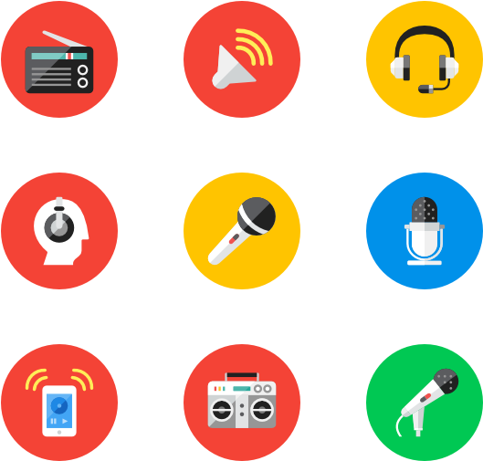 Download Clip Art Audio Icons - Audio Icons - ClipartKey