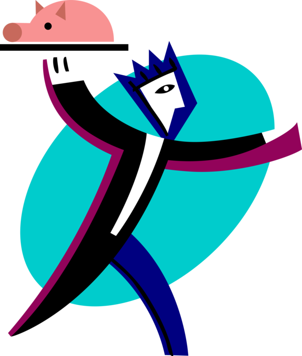 Download Vector Illustration Of Restaurant Maître D"hôtel Waiter ...