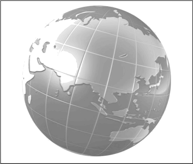 Download World - Grayscale Globe - ClipartKey