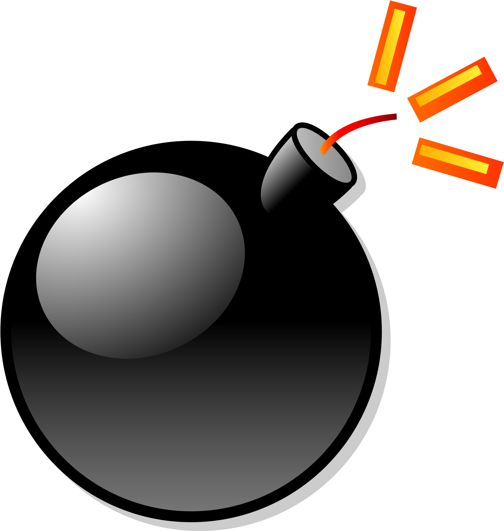 Download Bomb Svg Clear Background - Bomb No Background - ClipartKey