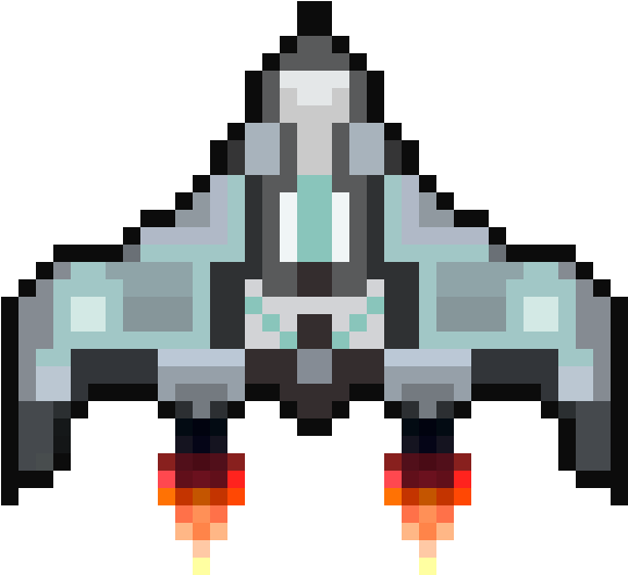 Download 8 Bit Spaceship Png - 8 Bit Spaceship Sprites - ClipartKey