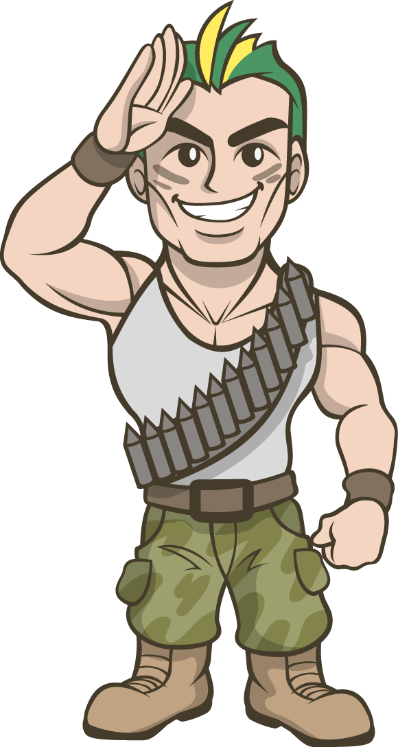 Download Soldier Commando Clipart - Commando Cartoon Png - ClipartKey