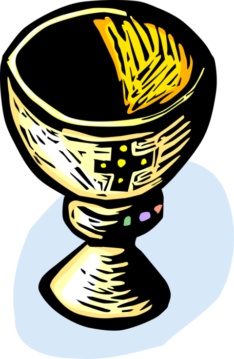 Download Vector Illustration Of Christian Religious Chalice - ClipartKey
