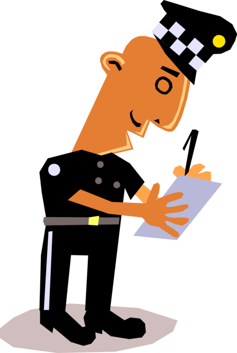 Download Vector Illustration Of Law Enforcement Police Office - Cartoon ...